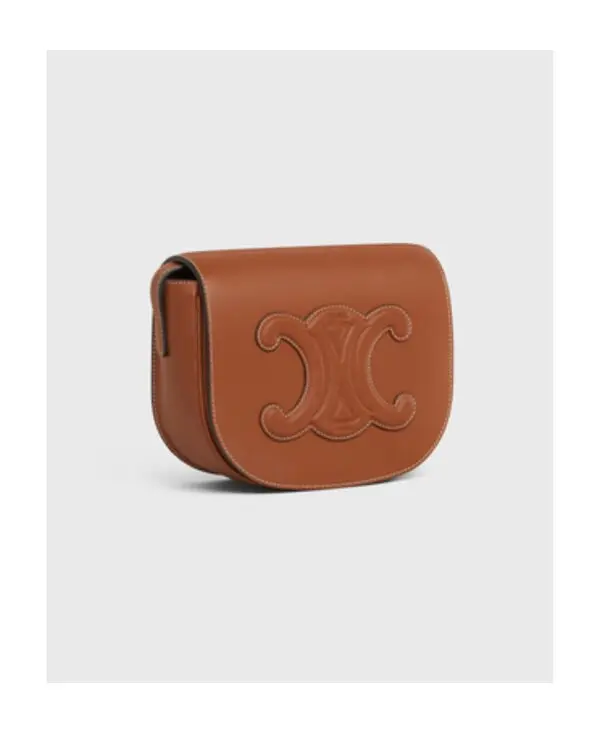 Celine Folco Cuir Triomphe In Smooth Calfskin - Tan