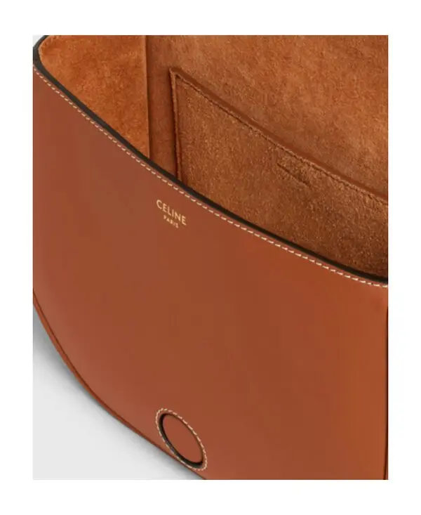 Celine Folco Cuir Triomphe In Smooth Calfskin - Tan