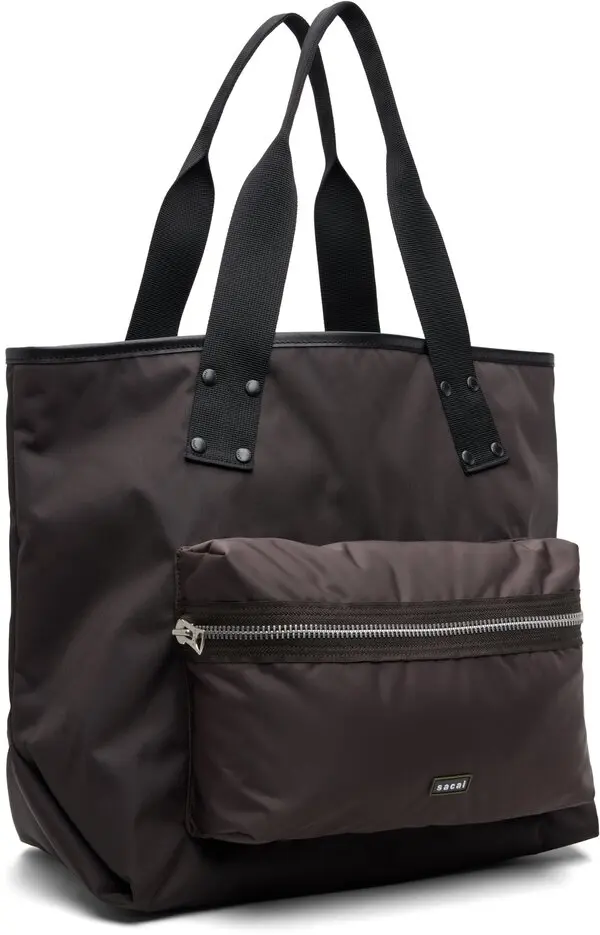 Sacai Detachable-pouch Tote Bag