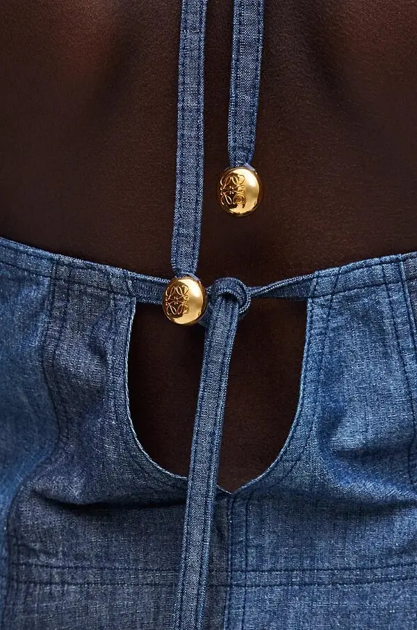 Loewe Strappy Denim Halter Top