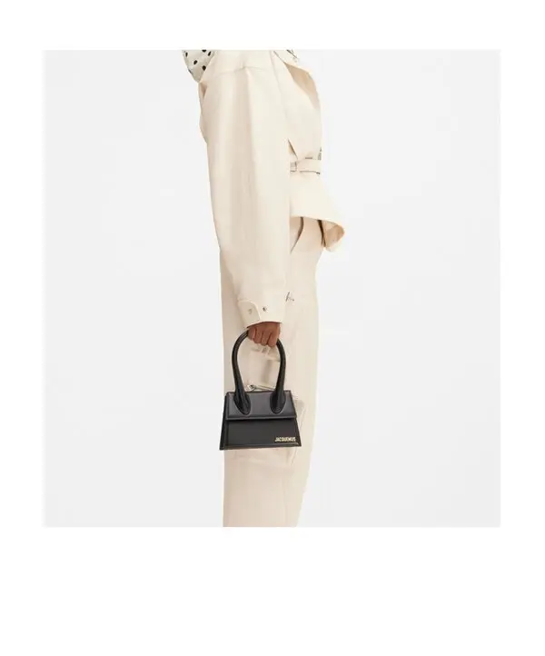 Jacquemus Le Chiquito Foldover Top Tote Bag - Black
