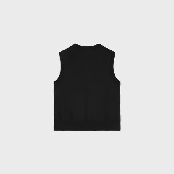 Celine Fine Wool Top - Black