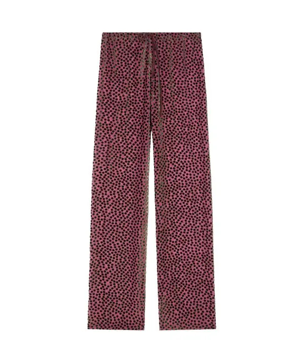 Dries Van Noten Elasticated Polka-dot Trousers - Dark Pink