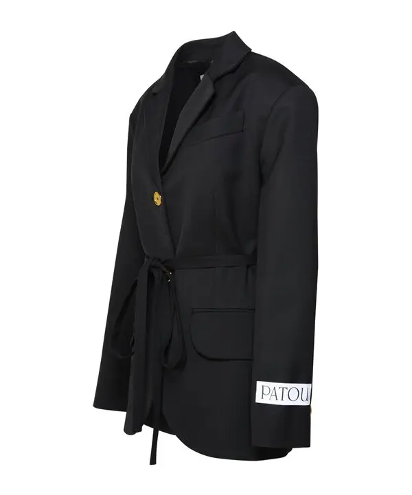 PATOU Long-sleeved Casual Jacket With Gold Buttons