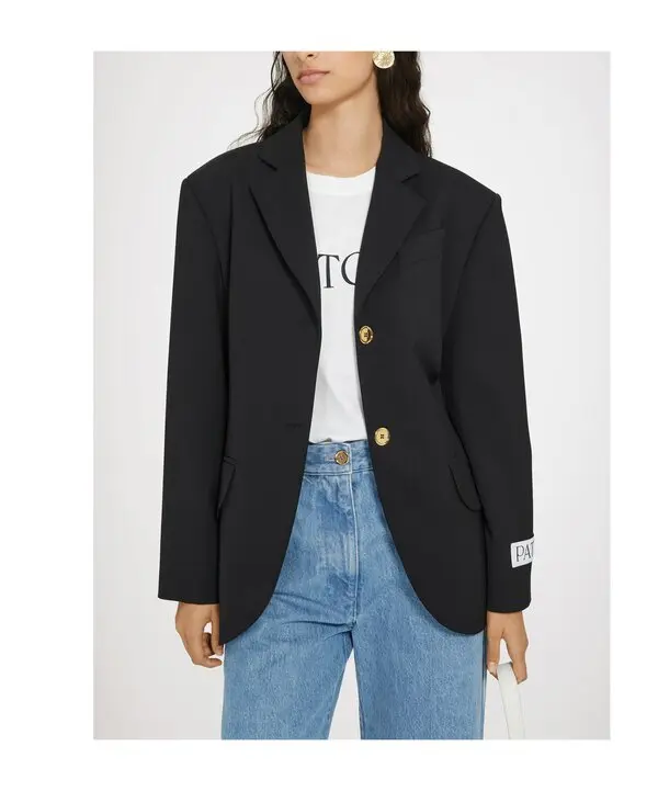 PATOU Long-sleeved Casual Jacket With Gold Buttons