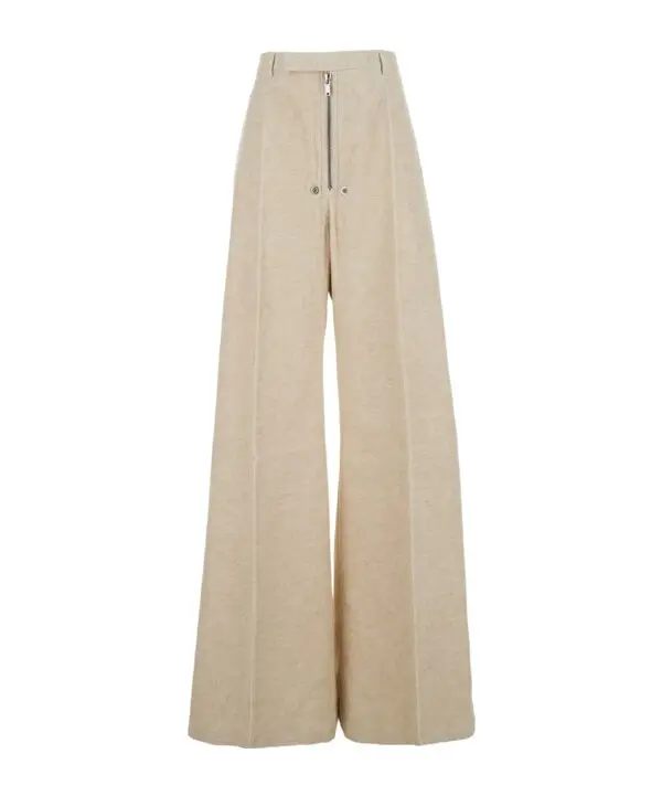 Rick Owens Belt Loops Slacks - Nude
