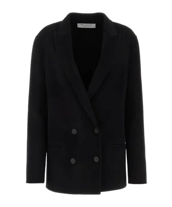 Philosophy Di Lorenzo Serafini Felted Double Breasted Blazer