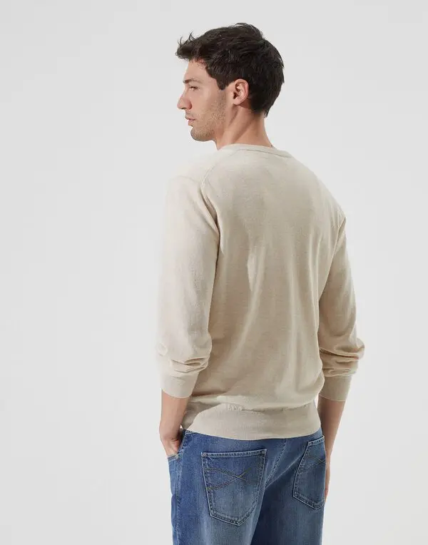 Brunello Cucinelli V-neck Pullover - White