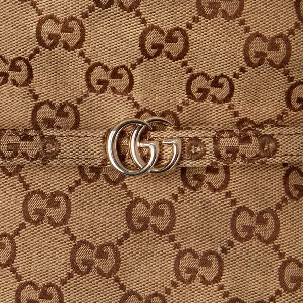 Gucci Gg Monogram Zip-up Bomber Jacket - Camel/ebony