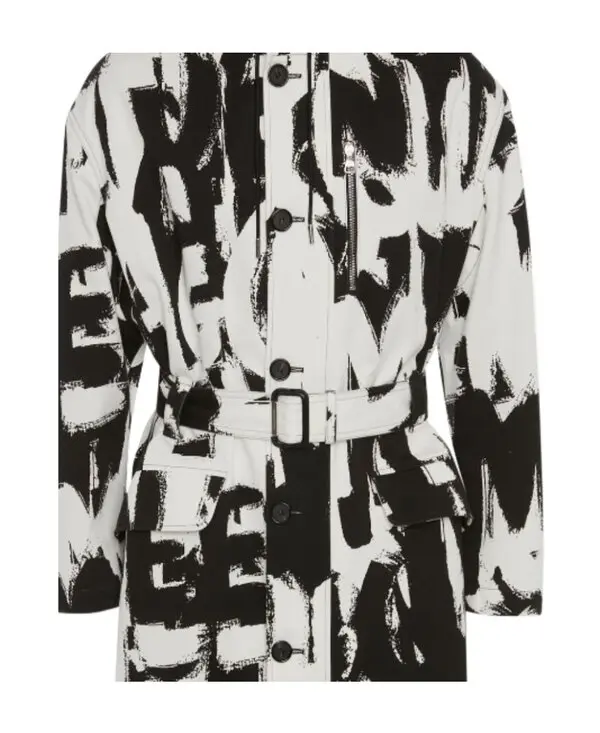 Alexander McQueen All-over Logo Print Parka
