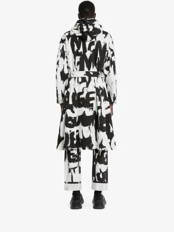 Alexander McQueen All-over Logo Print Parka