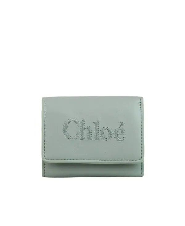 Chloé Sense Mini Trifold Wallet - Gray