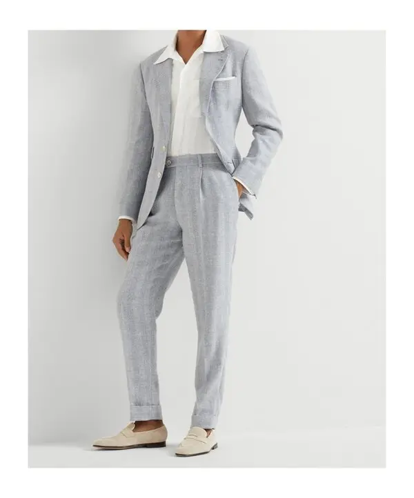 Brunello Cucinelli Single-breasted Blazer - Light Gray