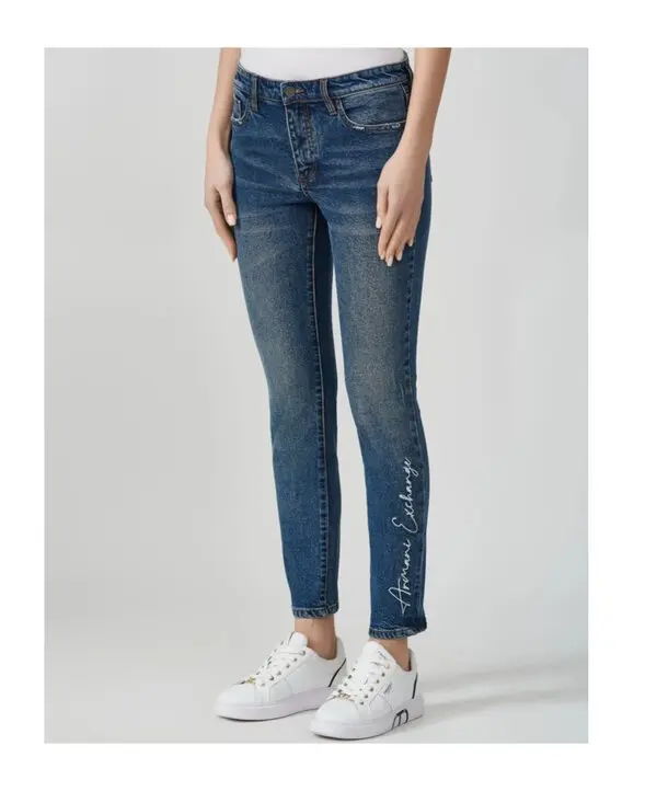 Armani Exchange Belt Loop Jeans - Blue