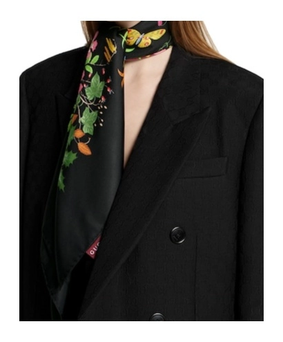 Gucci Printed Twill Scarf - Black