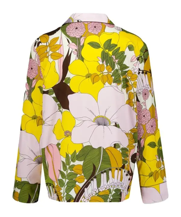 La DoubleJ Hammock Floral-print Cotton Shirt - Pink