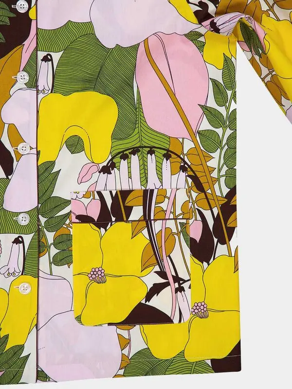 La DoubleJ Hammock Floral-print Cotton Shirt - Pink