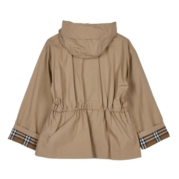 Burberry Long-sleeved Hooded Jacket With Drawstring Waist