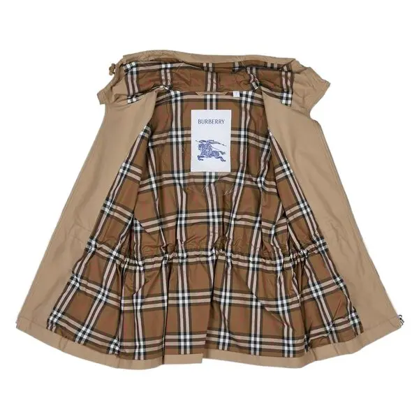 Burberry Long-sleeved Hooded Jacket With Drawstring Waist