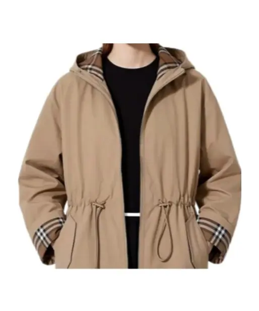 Burberry Long-sleeved Hooded Jacket With Drawstring Waist