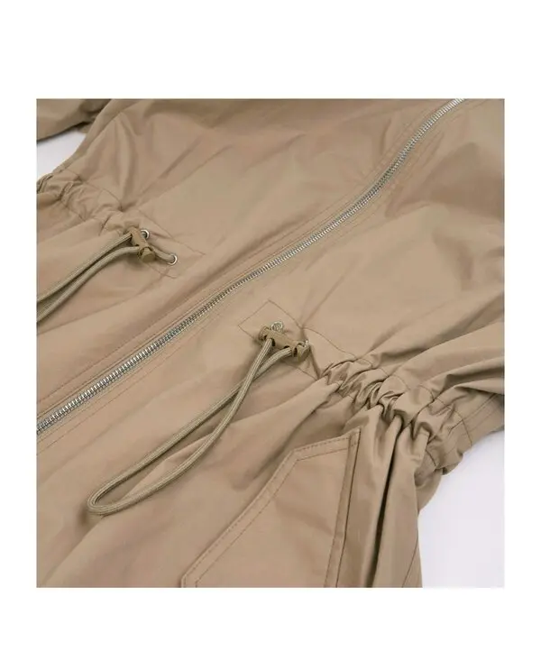 Burberry Long-sleeved Hooded Jacket With Drawstring Waist
