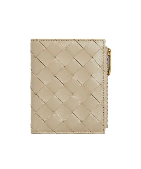 Bottega Veneta Intrecciato Small Bi-fold Wallet - Glacier