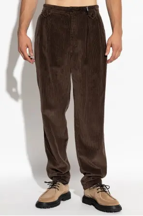Dolce & Gabbana Pleated Corduroy Trousers