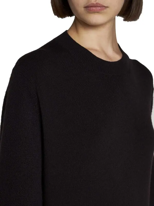 Fendi Crewneck Knitted Jumper With Ribbed Details