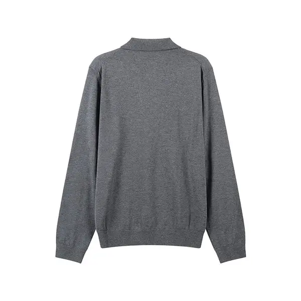 Hugo Boss Lancione Virgin Wool Polo Shirt - Gray