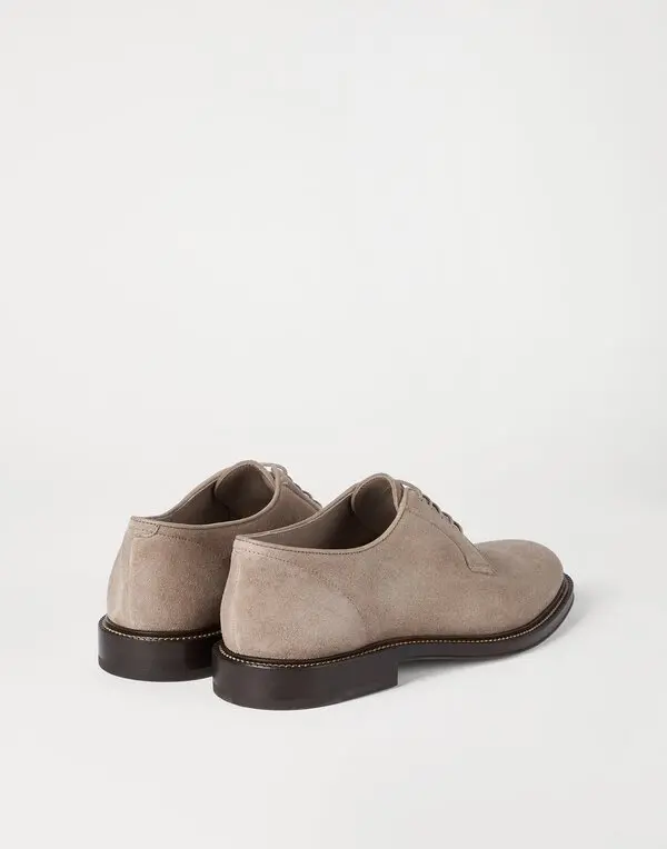 Brunello Cucinelli Suede Derby Shoes - Brown