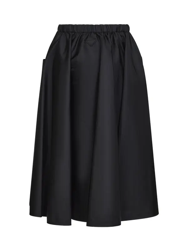 Prada Belted Pleated Skirt