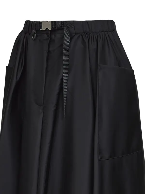 Prada Belted Pleated Skirt