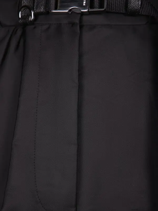 Prada Belted Pleated Skirt