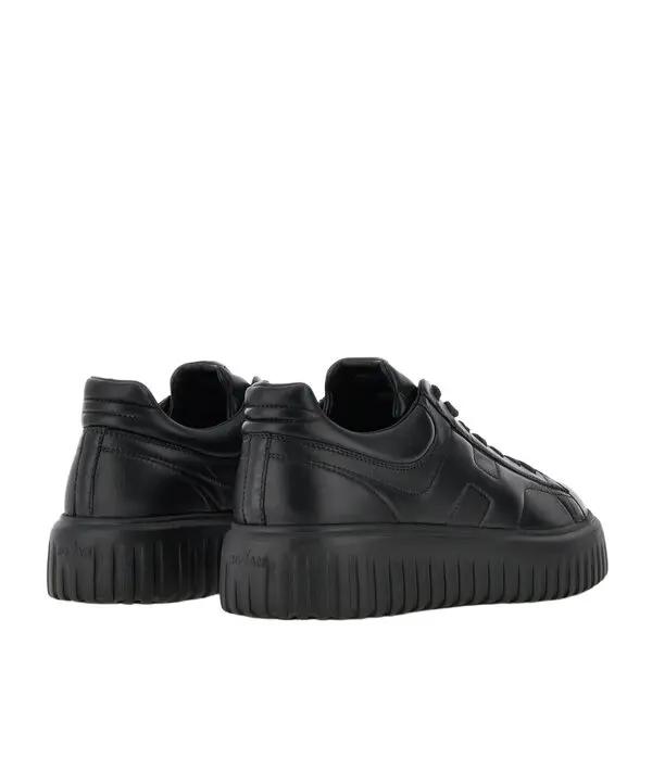 Hogan H-stripes Lace-up Sneakers - Black