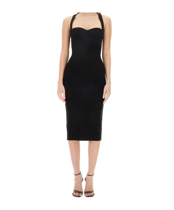 Philosophy Di Lorenzo Serafini Sleeveless Wide Strap Midi Dress