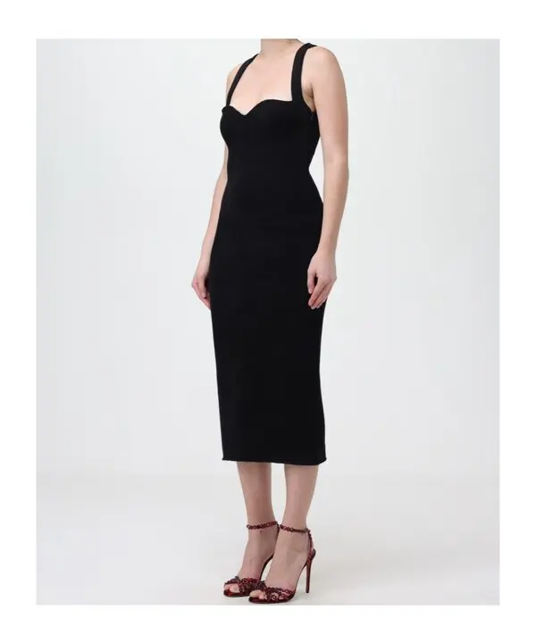 Philosophy Di Lorenzo Serafini Sleeveless Wide Strap Midi Dress