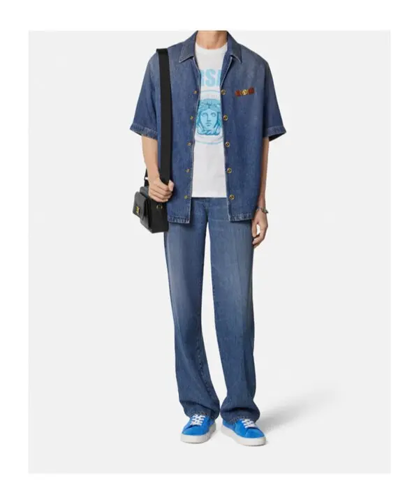 Versace Medusa Biggie Jeans - Blue