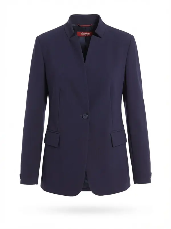 Max Mara Long Sleeve Casual Jacket - Blue