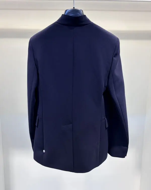 Max Mara Long Sleeve Casual Jacket - Blue