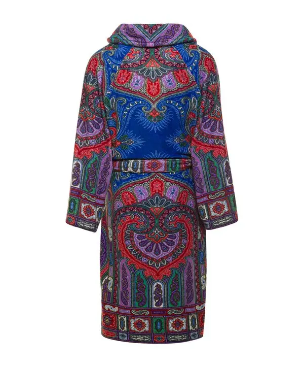 Etro Paisley Pattern Belted Bath Robe - Multicolor