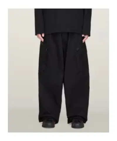 Y3 Pleated Detail Cargo Trousers