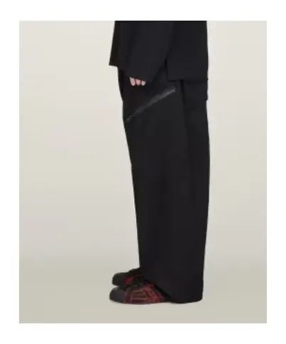 Y3 Pleated Detail Cargo Trousers