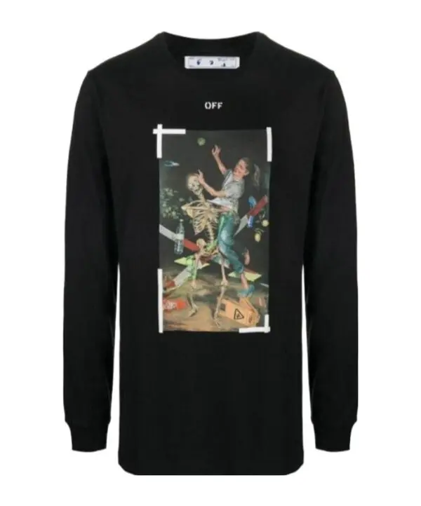 Off-White Pascal Long-sleeved Printed T-shirt