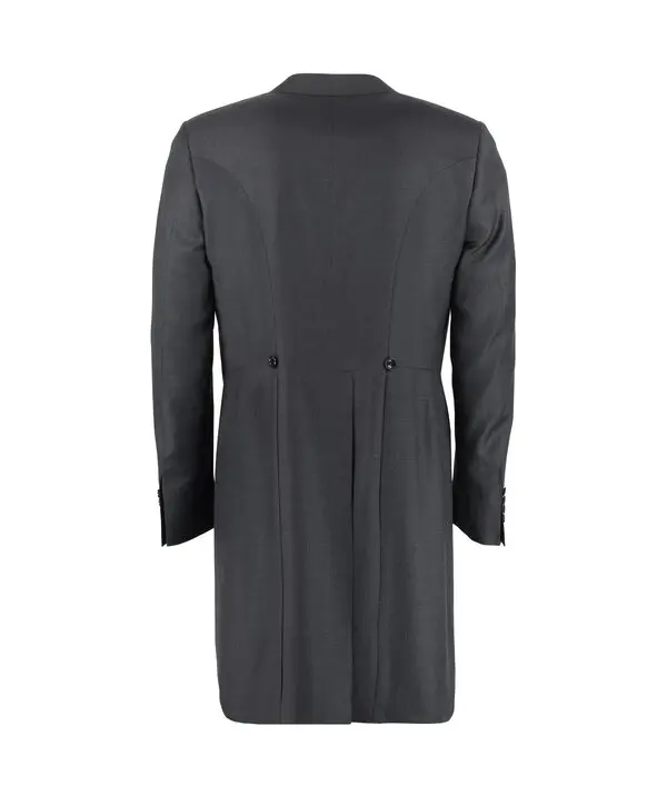 Canali Single-breasted Long-sleeve Jacket - Black