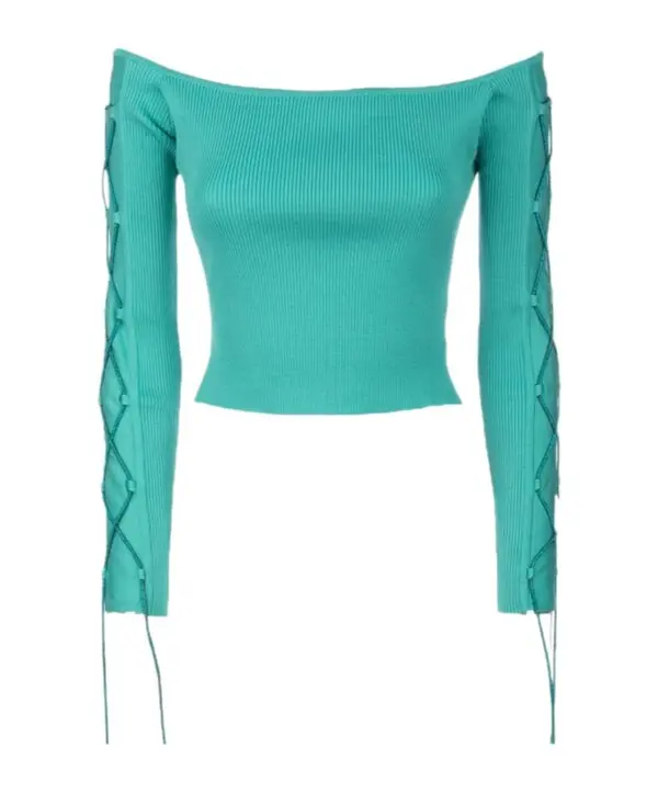 Giuseppe Di Morabito Off-shoulder Lace-up Top - No