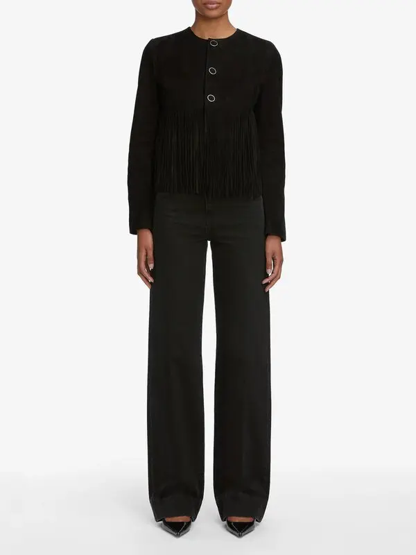 FRAME High-waisted Wide-leg Jeans