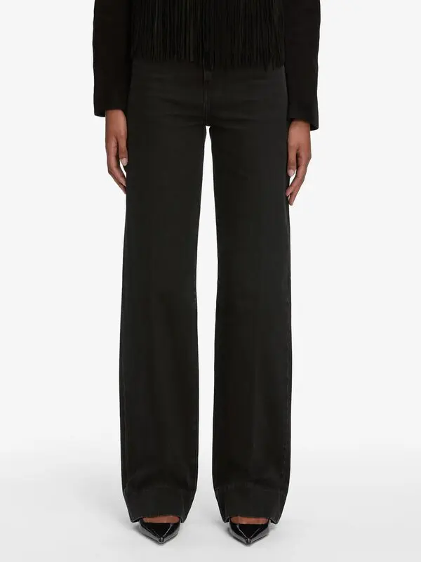 FRAME High-waisted Wide-leg Jeans