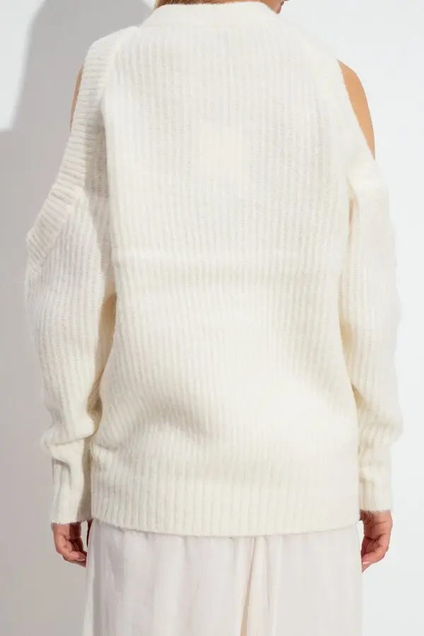 GANNI Cold-shoulder Crewneck Jumper