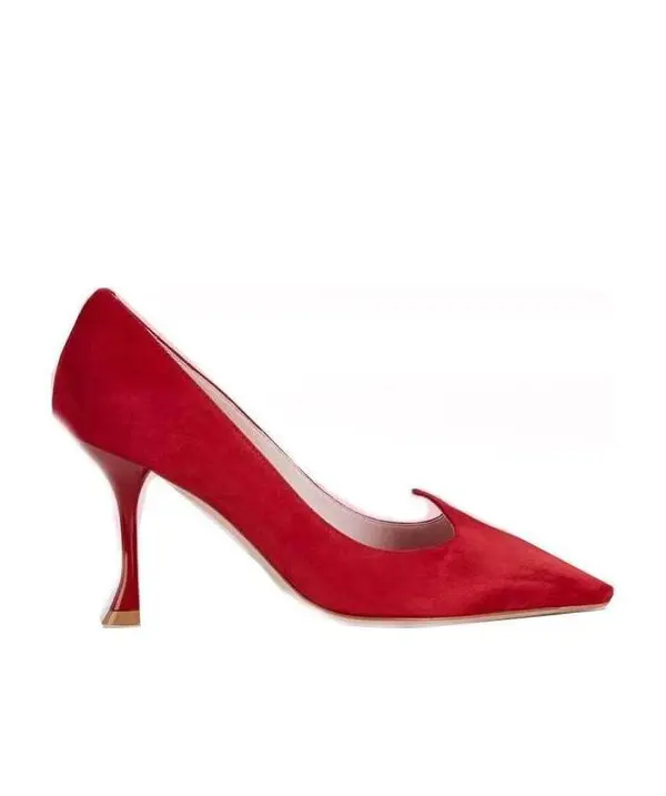 ROGER VIVIER I Love Vivier" Pointed-toe Pumps - Red