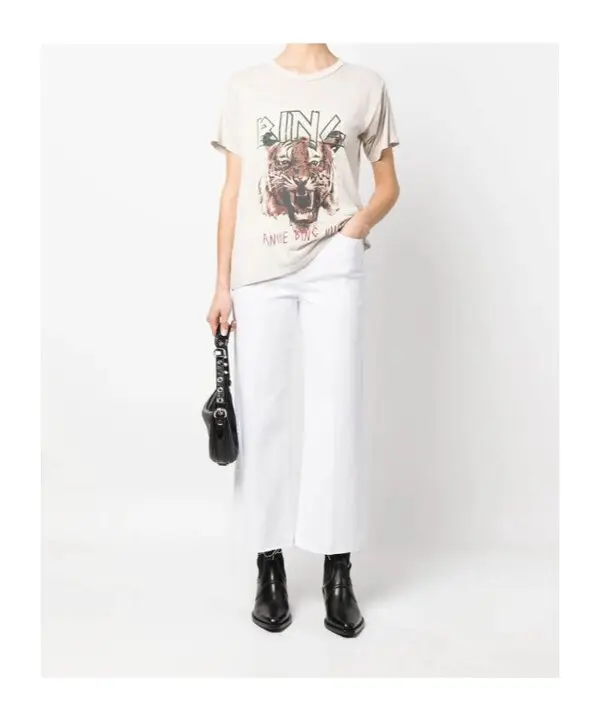 Paige Vanessa Wide Leg Jeans - White